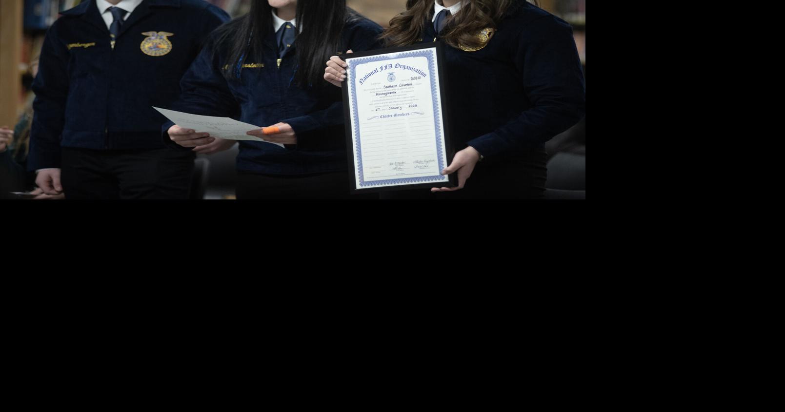 Southern Columbia Area students receive official FFA charter, jackets ...