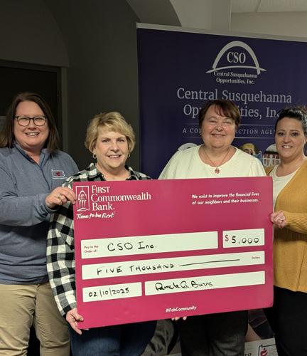 First Commonwealth Bank donates $5,000 to CSO | Local | newsitem.com