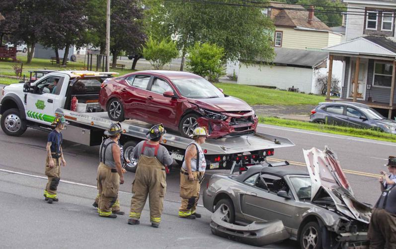 Adult, 2 children transported following Route 61 crash | News ...