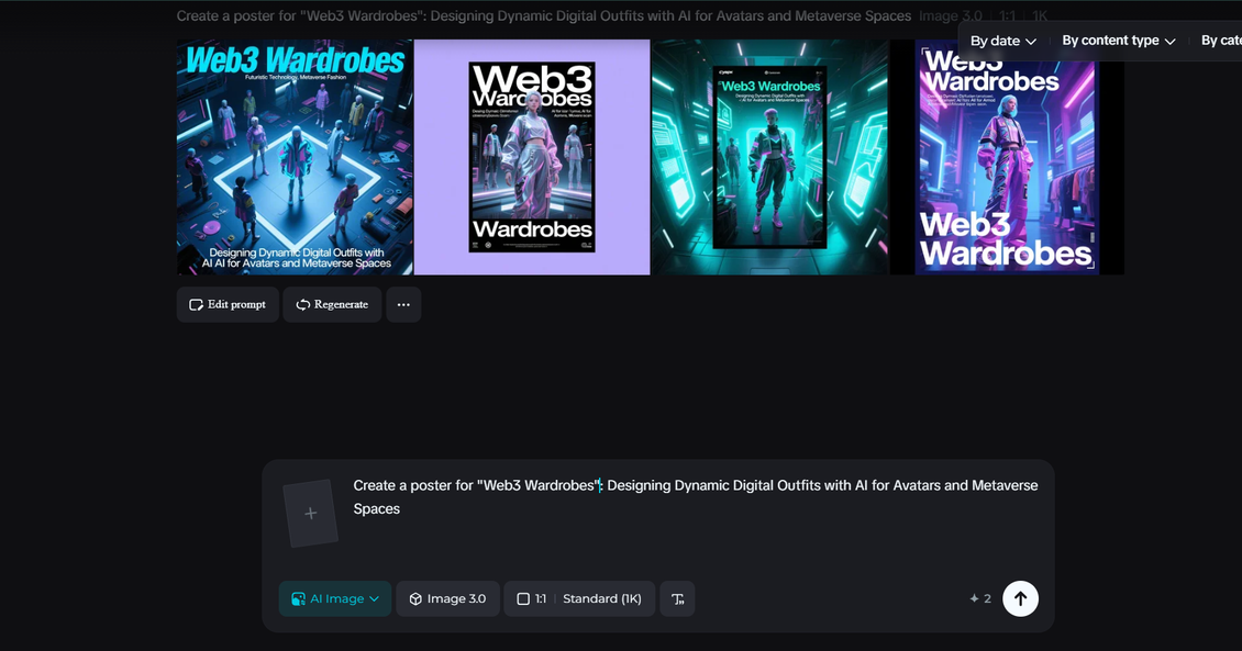Web3 Wardrobes: Designing Dynamic Digital Outfits with AI for Avatars ...