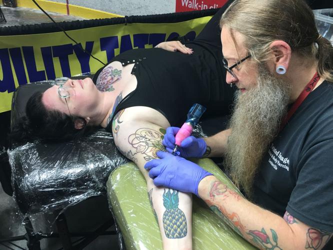 Tattoo artists busy at crowded Ink in the Rink exhibition | News ...