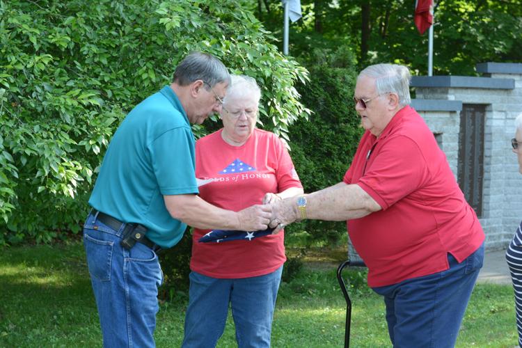 Flag folding demonstration held at veteran's memorial | Local ...