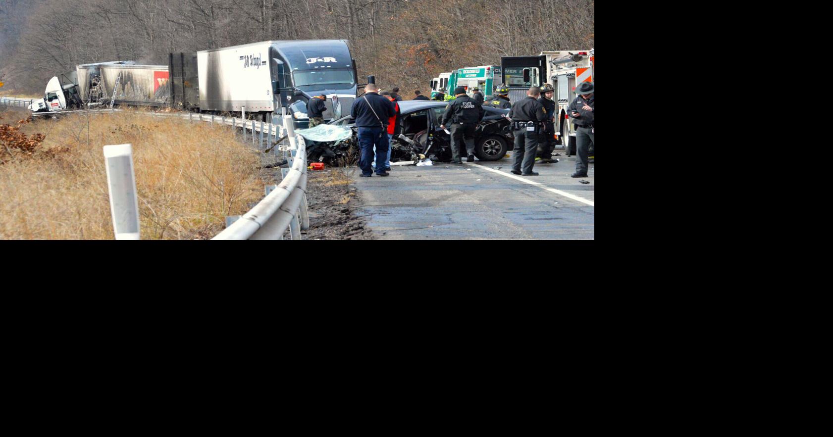 One driver flown to hospital after Route 901 crash involving 2 tractor-trailers | Local ...