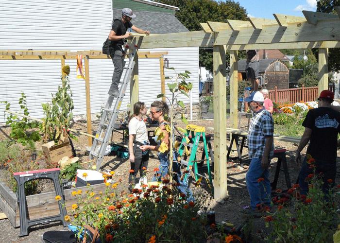 New pergola constructed, installed in Mount Carmel Community Garden ...