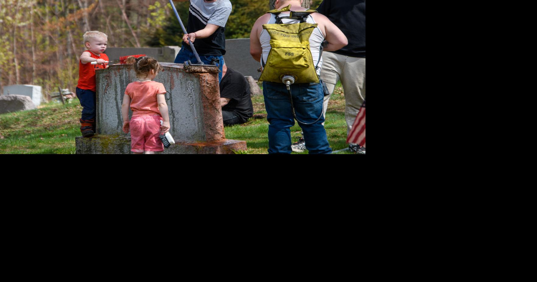 Firefighters clean cemeteries impacted by wildfire; public invited to ...