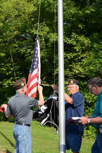 Flag folding demonstration held at veteran's memorial | Local ...