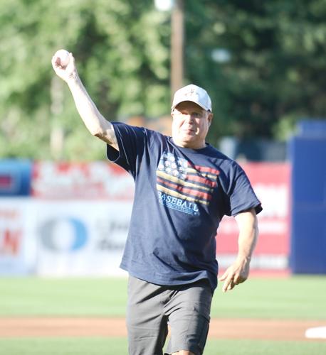 News-Item reporter throws out first pitch | Sports | newsitem.com