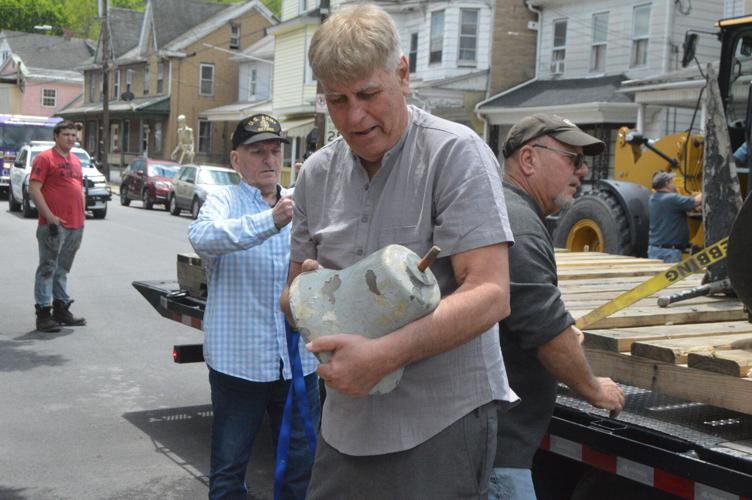 Tug Shamokin propeller, bell, anchor return to the city | News ...