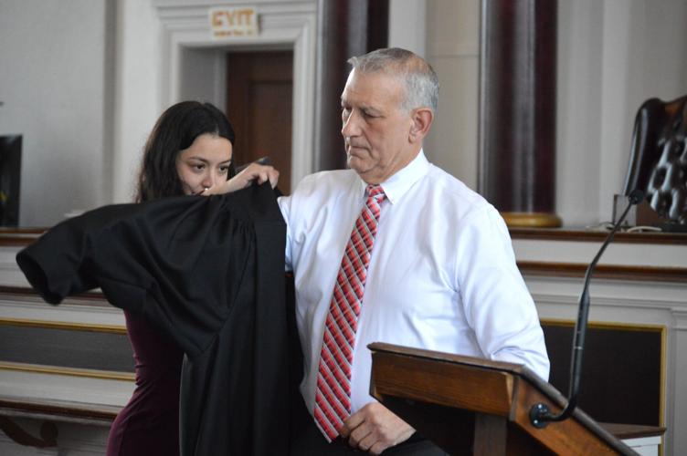 Garrigan, Greco sworn in as new county judges | Local | newsitem.com