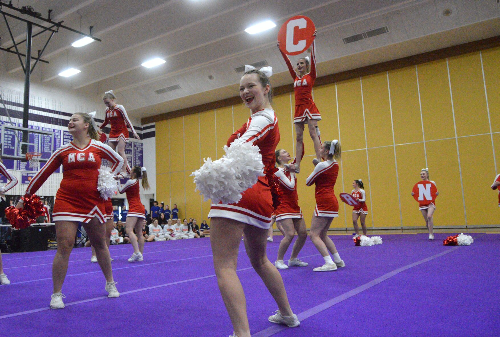 Southern Columbia earns gold at District 4 cheerleading championship ...