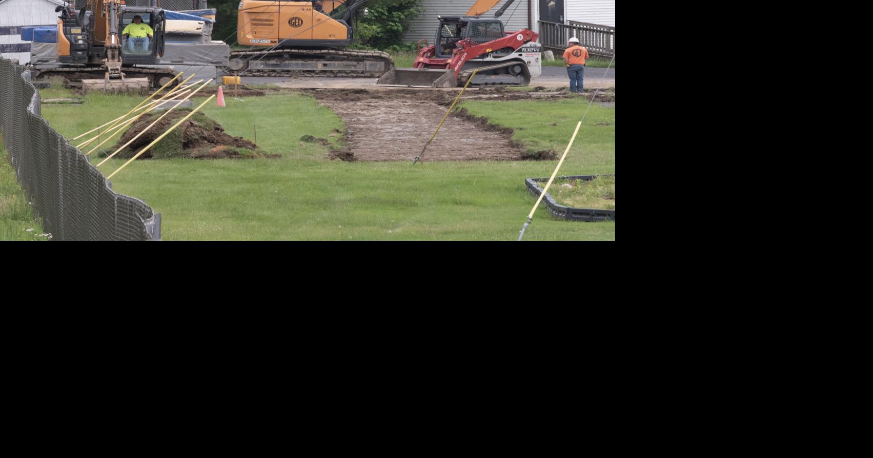 Track replacement project at Kemp Memorial Stadium underway | Local ...