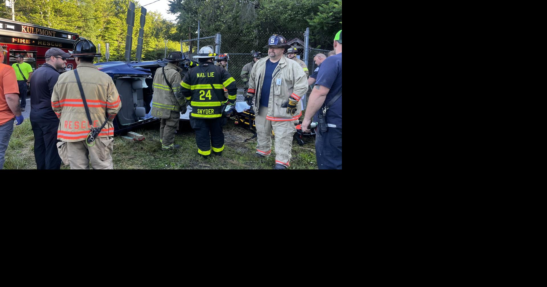 Driver extricated from overturned vehicle at Routes 901, 54 | Local ...
