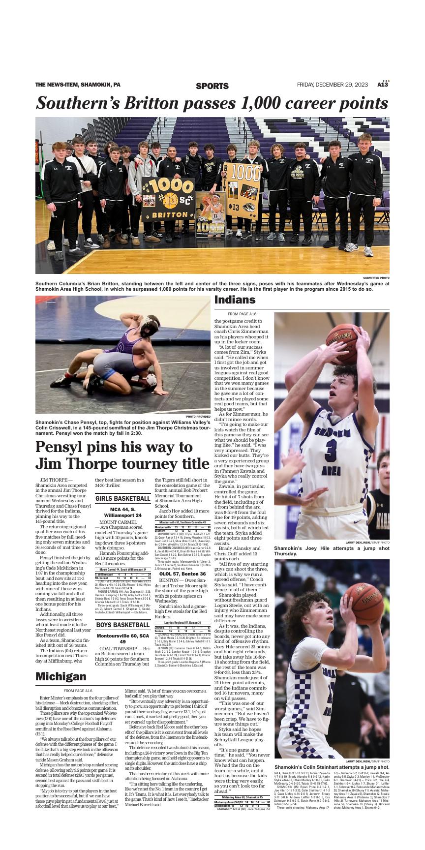 Page A13 | e-Edition | newsitem.com