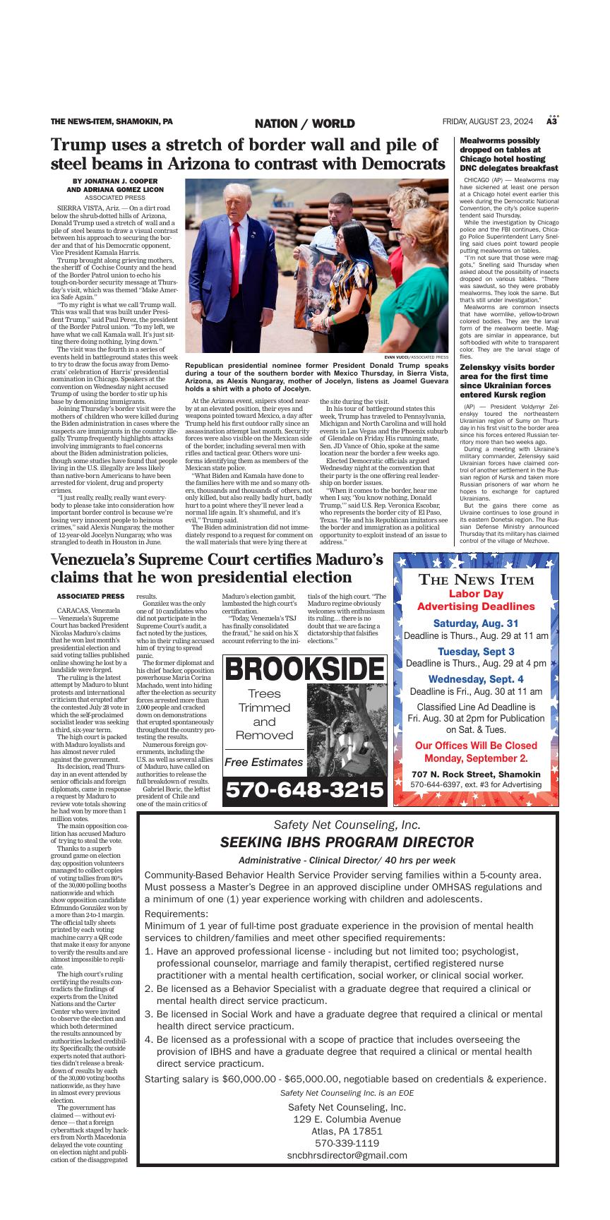 Page A4 | e-Edition | newsitem.com