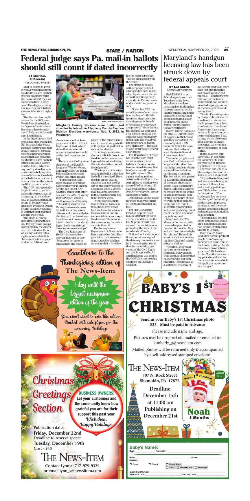 Page A9 | e-Edition | newsitem.com