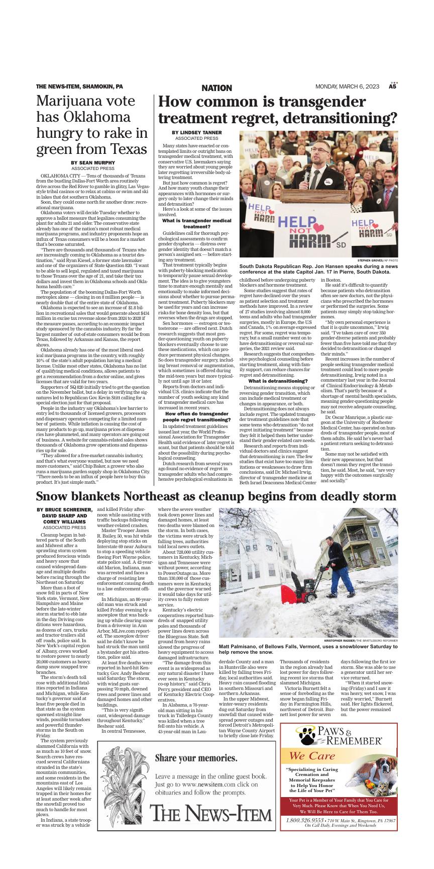Page A5 | e-Edition | newsitem.com