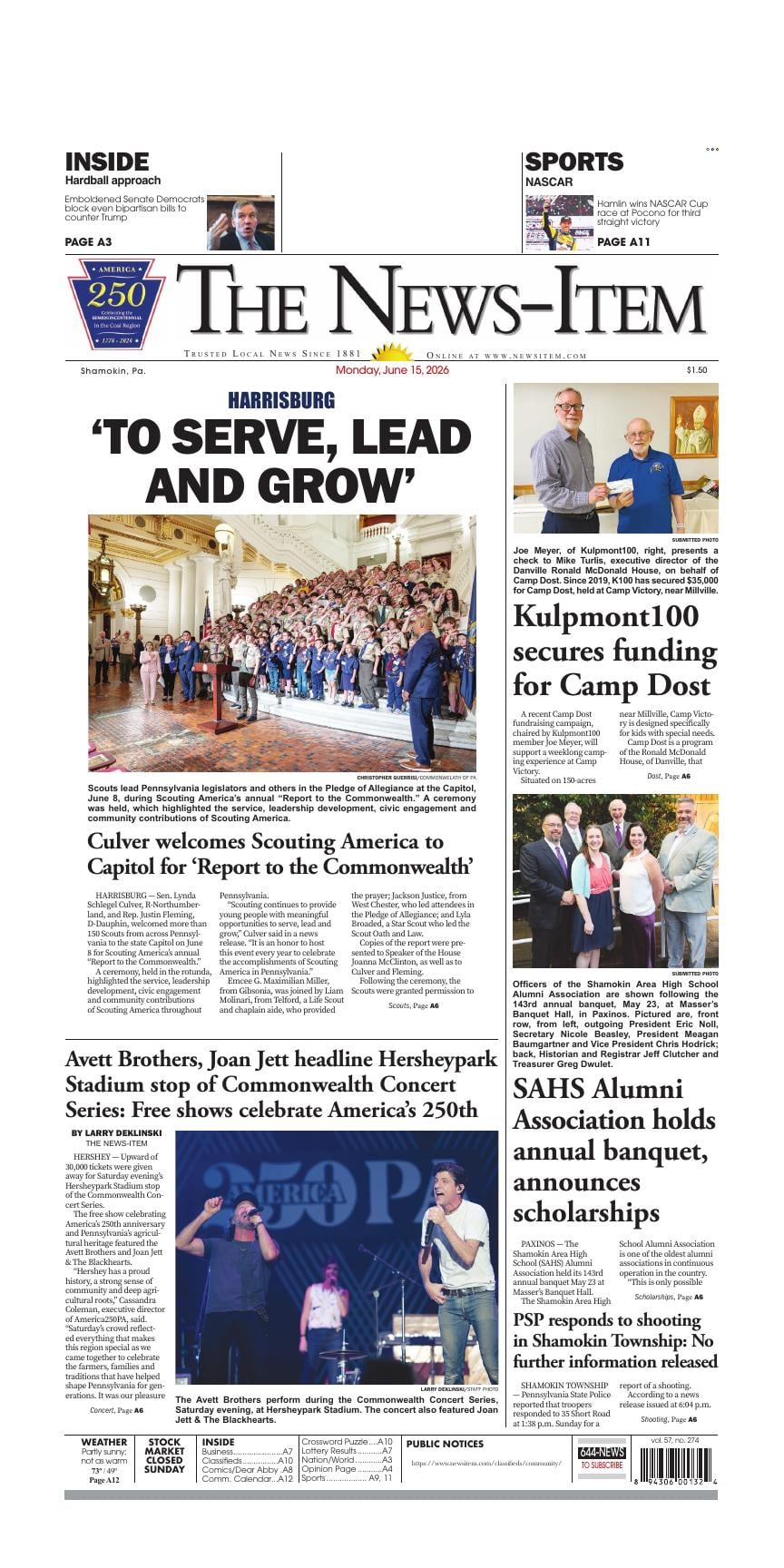 Page A1 | e-Edition | newsitem.com