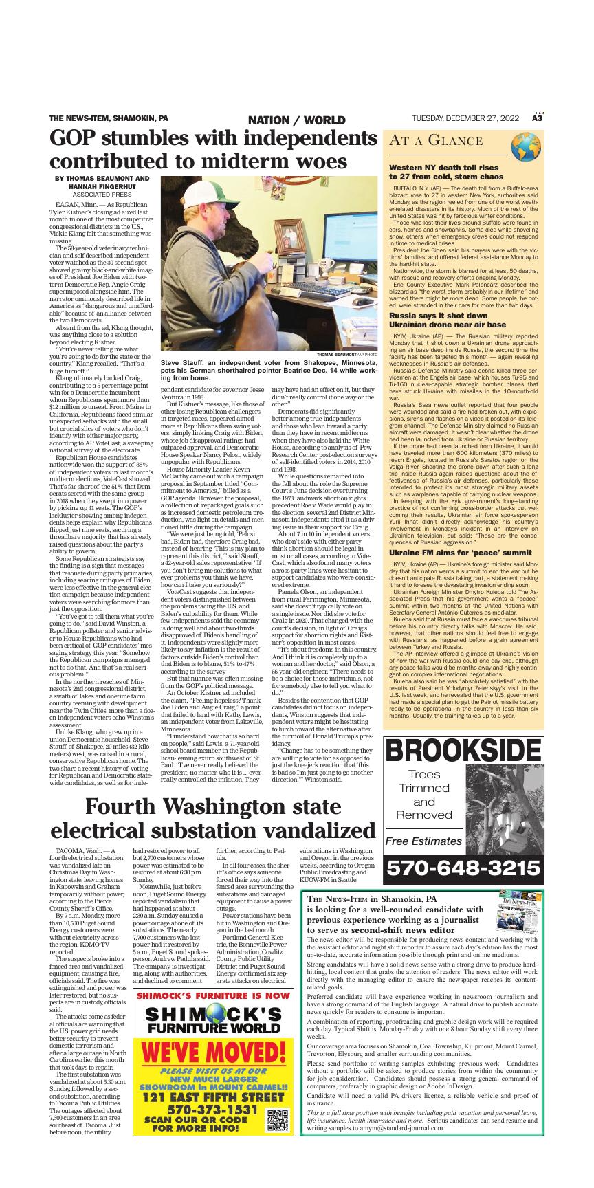 Page A3 | e-Edition | newsitem.com