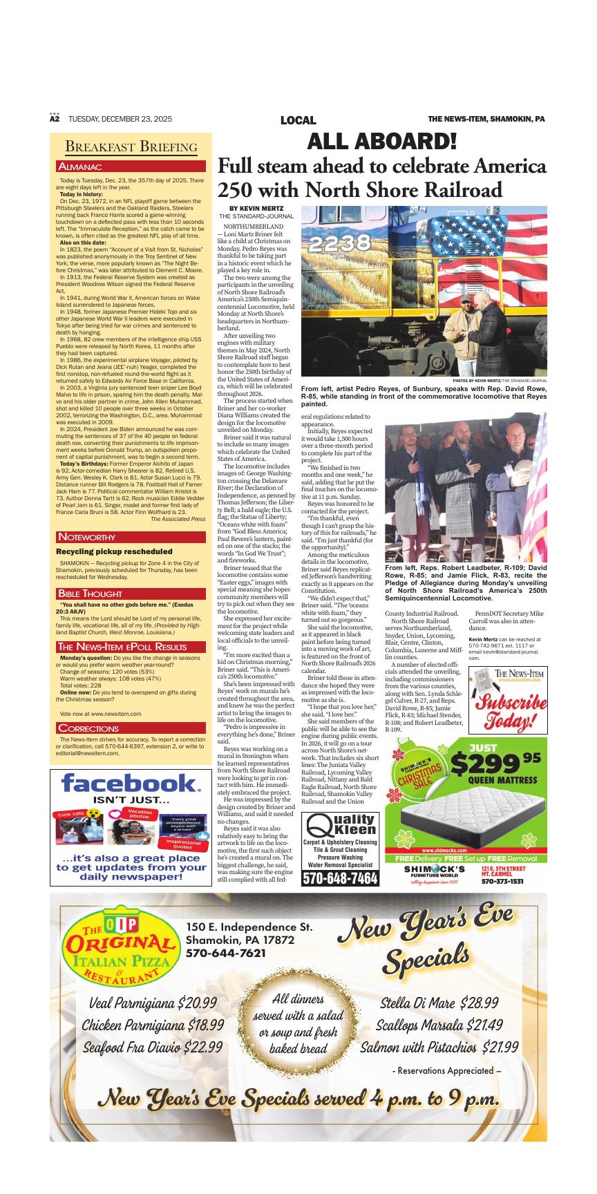 Page A2 | e-Edition | newsitem.com