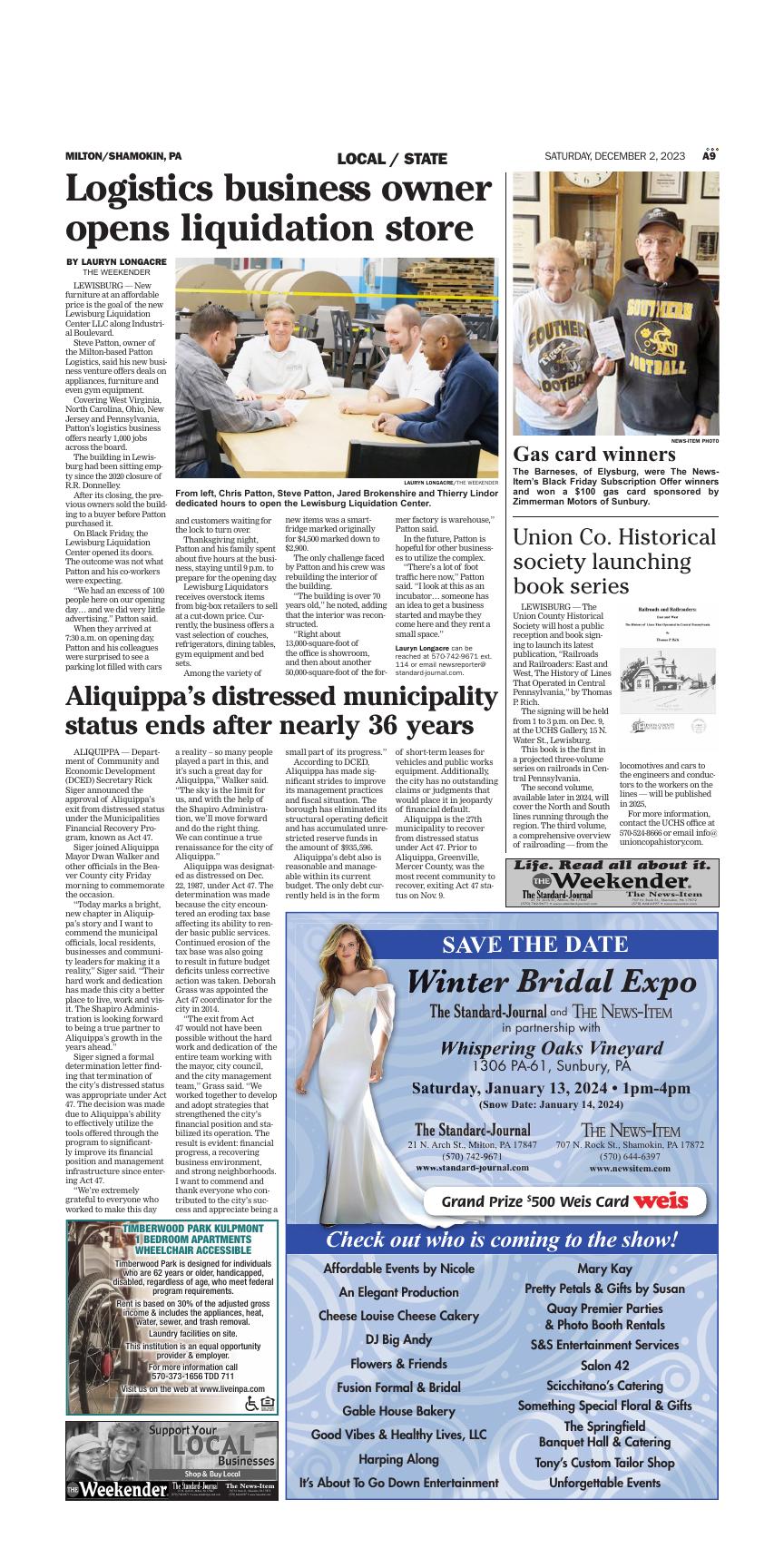 Page A9 | e-Edition | newsitem.com