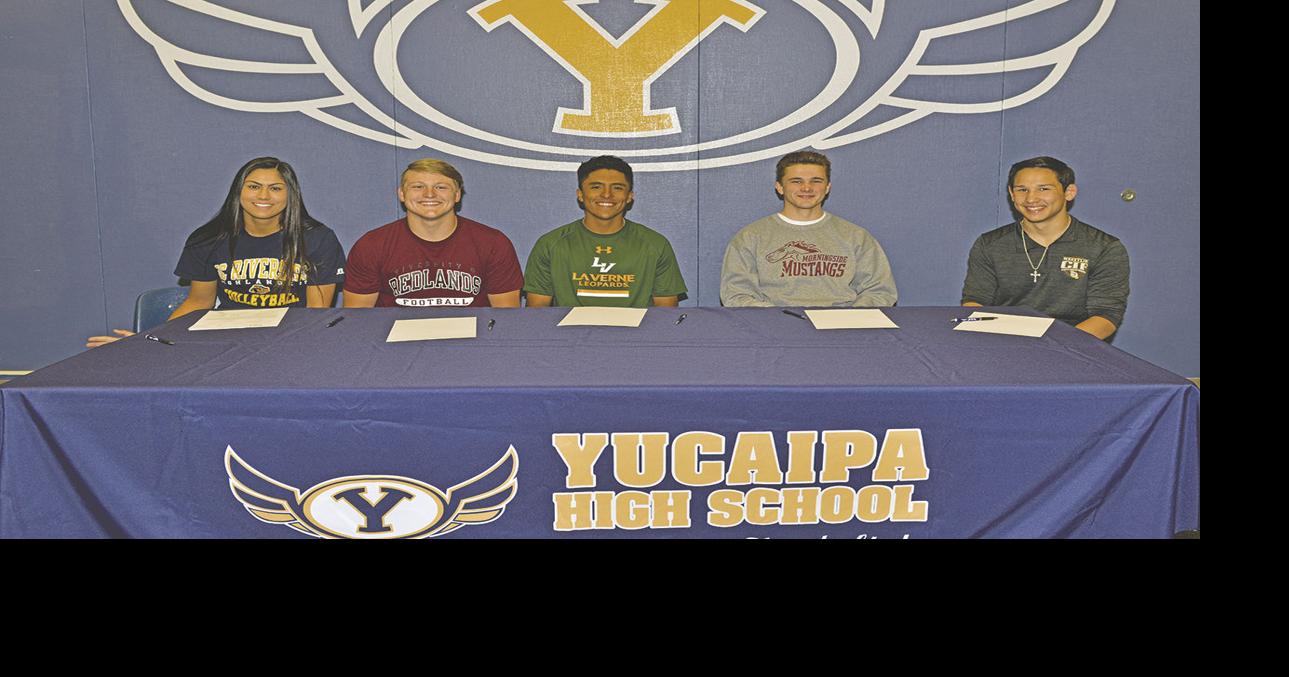 Yucaipa High School seniors accept college scholarships | Schools ...