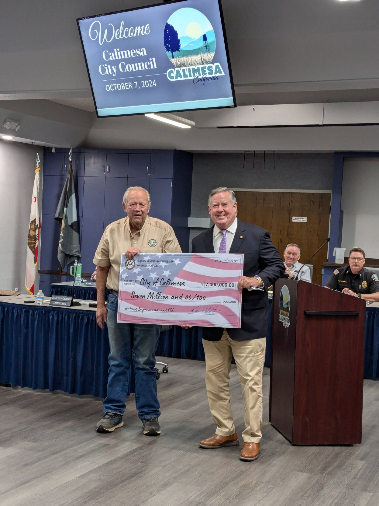 Rep. Ken Calvert attends Calimesa City Council meeting | News ...