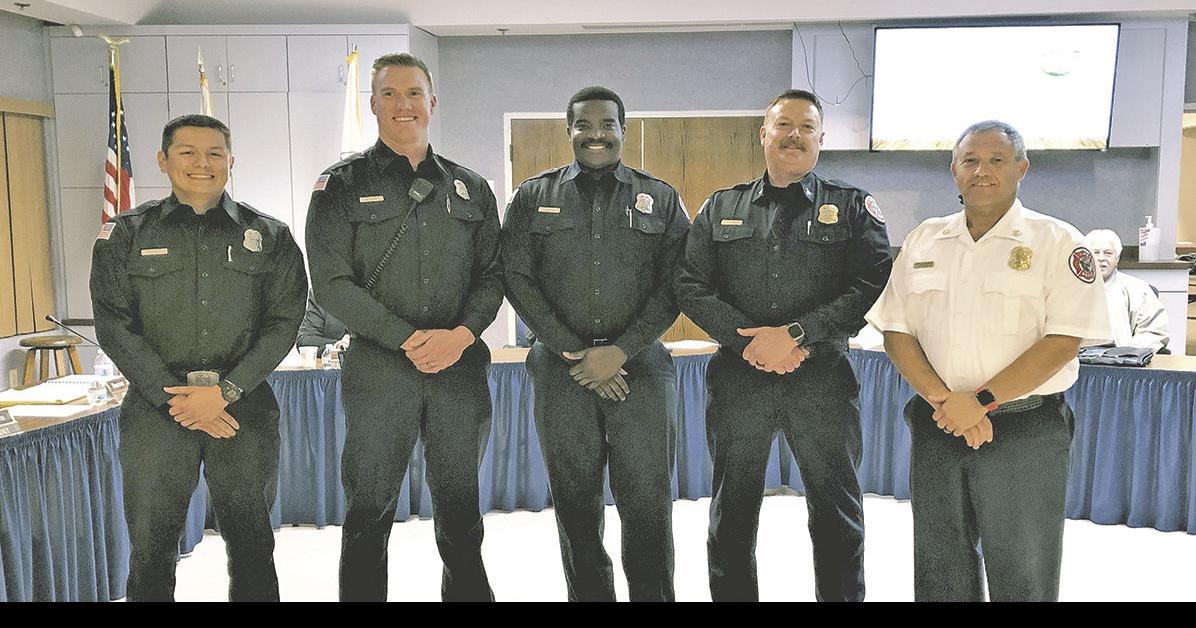 Calimesa Fire Department’s three new firefighters are introduced at ...