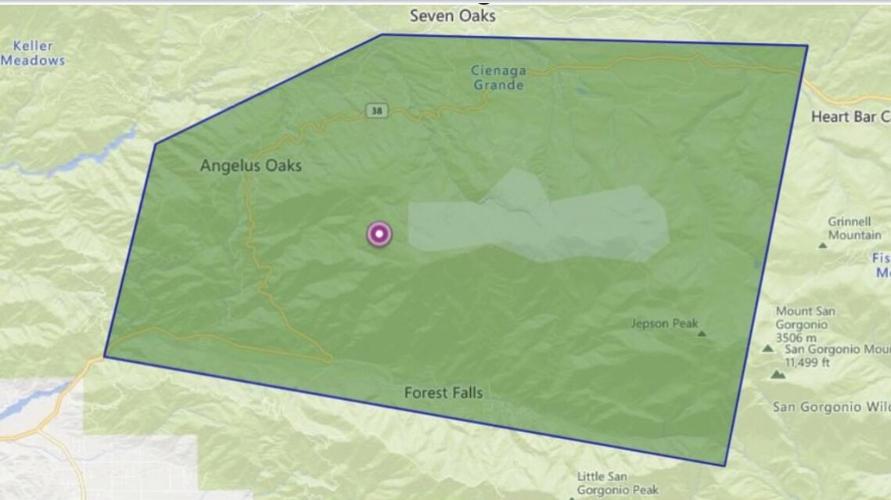 EVACUATION ORDER for Oak Glen, Forest Falls, Mountain Home Village ...