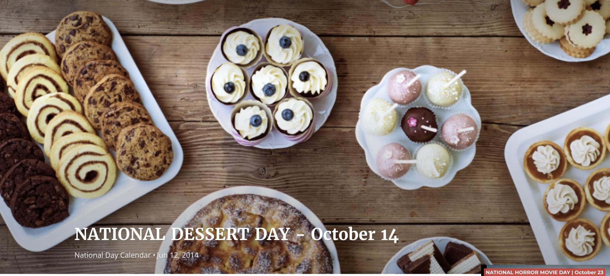 Oct. 14 is National Dessert Day | | newsmirror.net