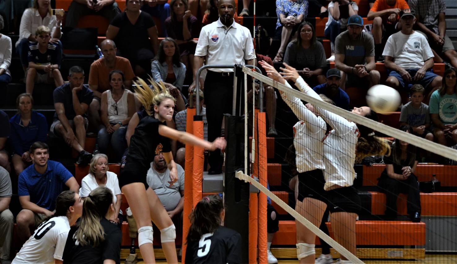 Cameron Lloyd leads Cedar Ridge varsity volleyball to five-set win over ...