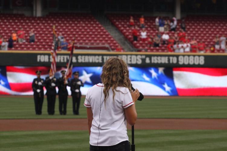 Holly Miller Sings National Anthem at Reds Game | Gallery ...