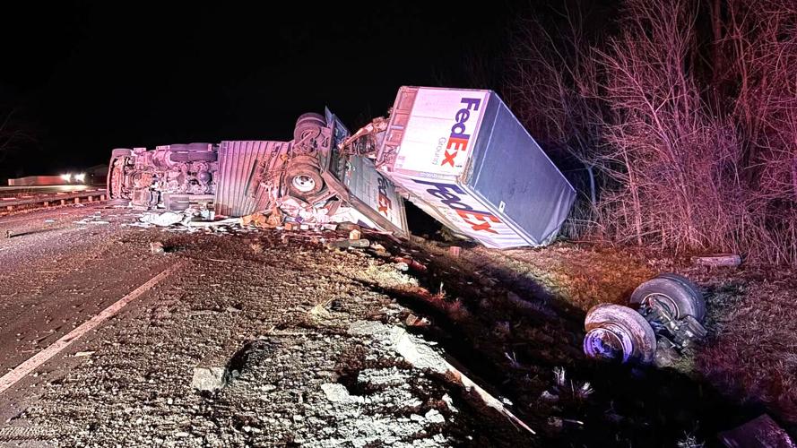 Tractor trailer rolls over on US 23 Tuesday evenng | News ...