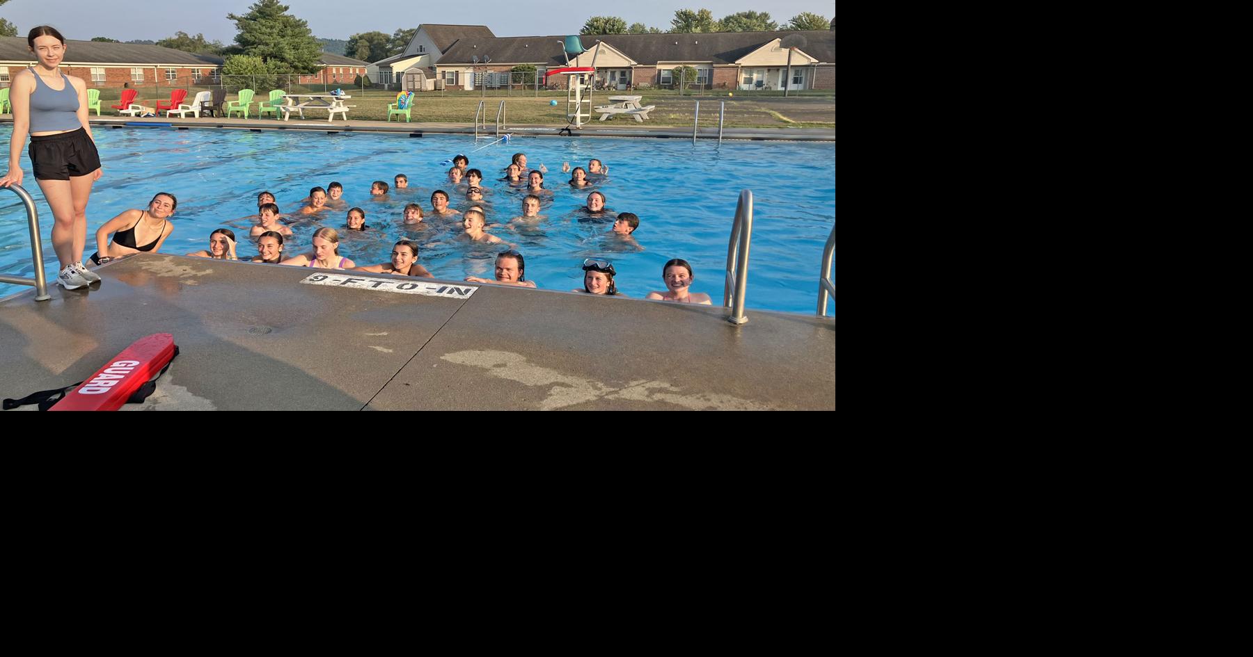 Preseason pool party: Waverly, Eastern and Huntington CC teams run and ...