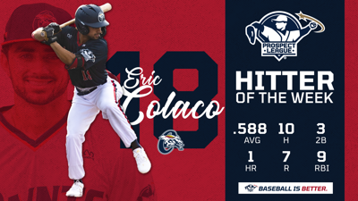 Eric Colaco named Prospect League Hitter of the Week | Sports Bulletin ...