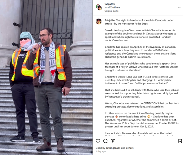 Is this Vancouver Samidoun Activist, Whose Father Was at the Centre of ...