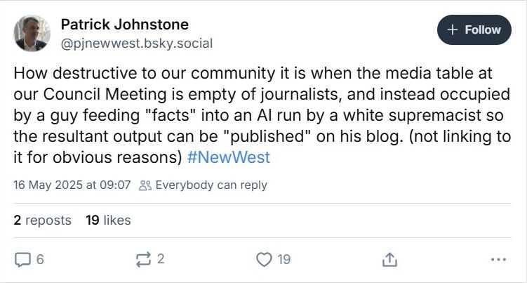 New Westminster Mayor Patrick Johnstone Hit with Code of Conduct Complaint Alleging Online Abuse ...