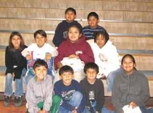 Five first graders with perfect attendance at Dzil Libei Elementary ...