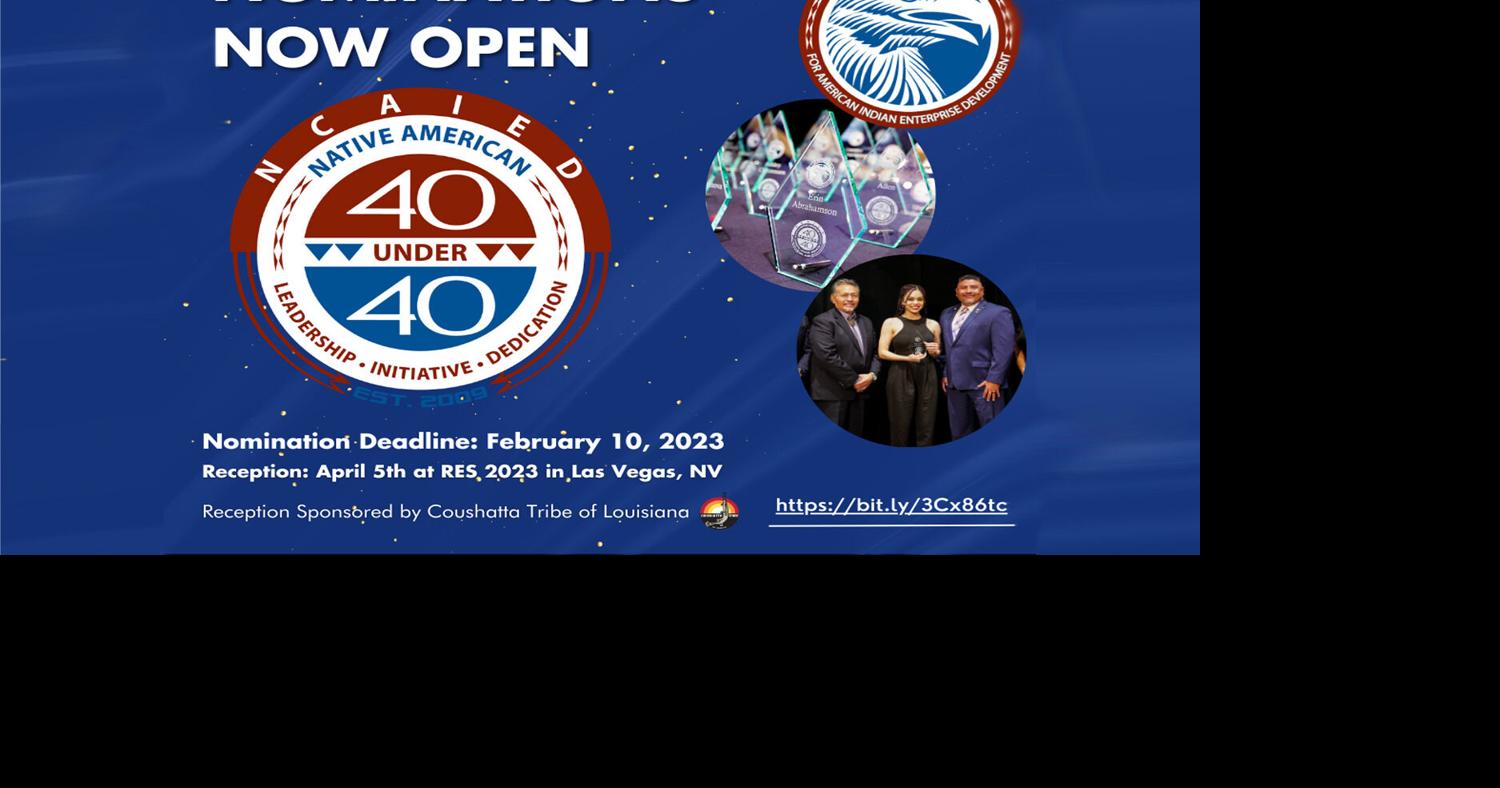 Nominations for Native American 40 Under 40 Awards now open | News ...