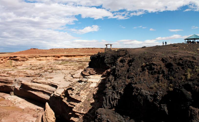 New interpretive site at Grand Falls, east of Leupp, a cultural ...