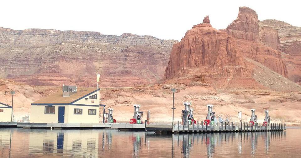 Wind damage disrupts fuel service at Dangling Rope Marina near Page ...