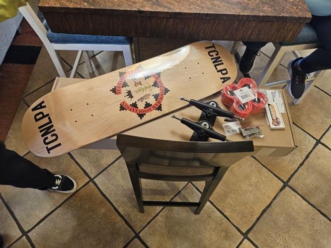 Tuba City Native Language Program Association gifts skateboard to ...
