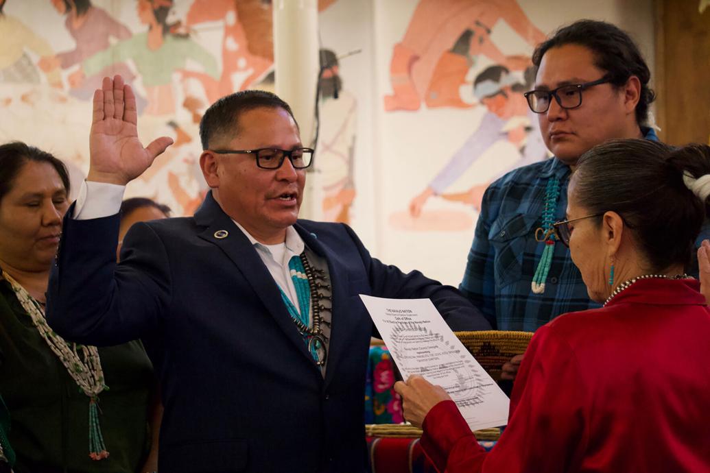 Lester Yazzie sworn in as new Navajo Nation council delegate | News ...