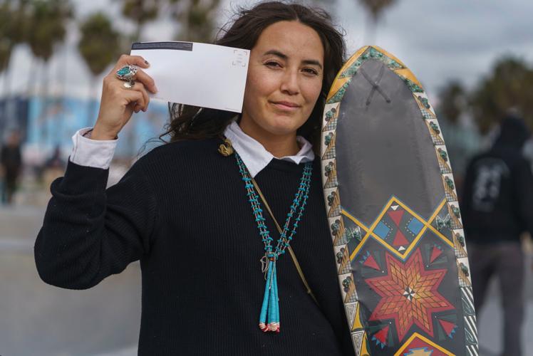 Navajo artist’s work featured on skateboard Forever Stamp | Features ...