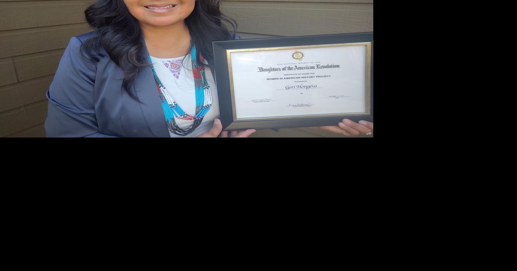 Geri Hongeva receives Women in American History Award for Navajo ...