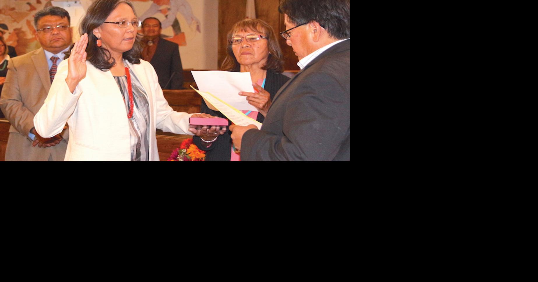 Tsinigine and Begay sworn-in as probationary and permanent Navajo ...