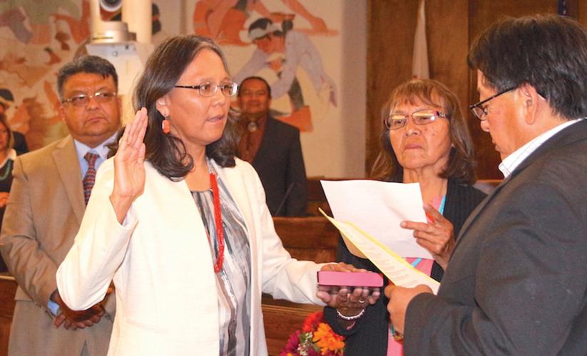 Tsinigine and Begay sworn-in as probationary and permanent Navajo ...