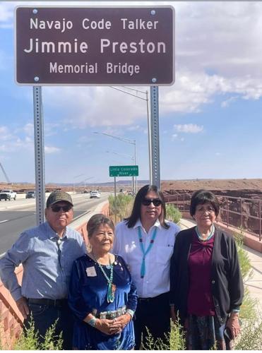 Navajo Code Talker Jimmie Preston honored: naming of first bridge in ...