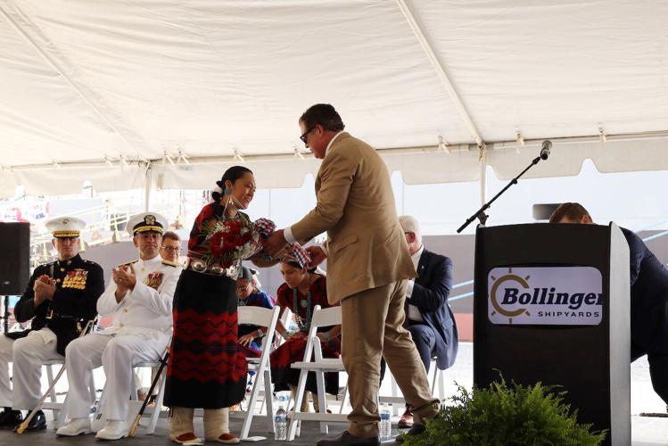 Historic christening of “USNS Navajo” Navy ship honors the service of ...