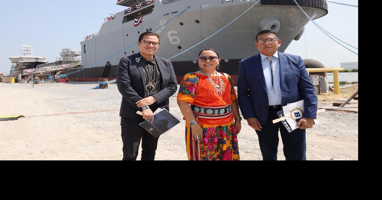 Historic christening of “USNS Navajo” Navy ship honors the service of ...