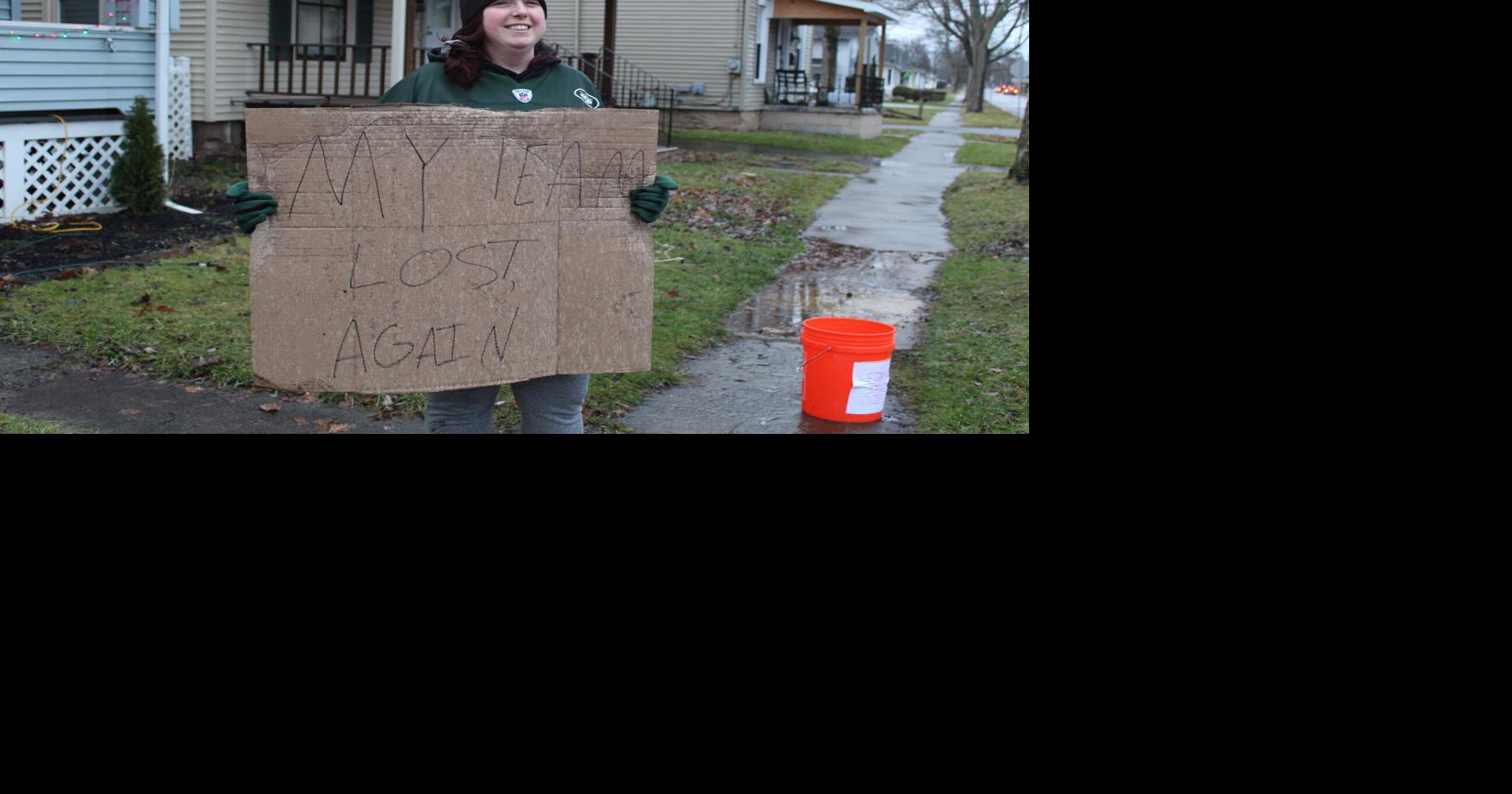 Jets fan takes her lumps with the team — for a good cause | Local News ...